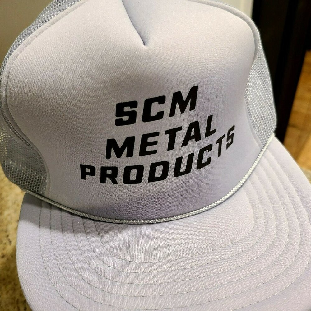 Scm Metal Products Vintage Gray Mesh Snapback Trucker… - Gem